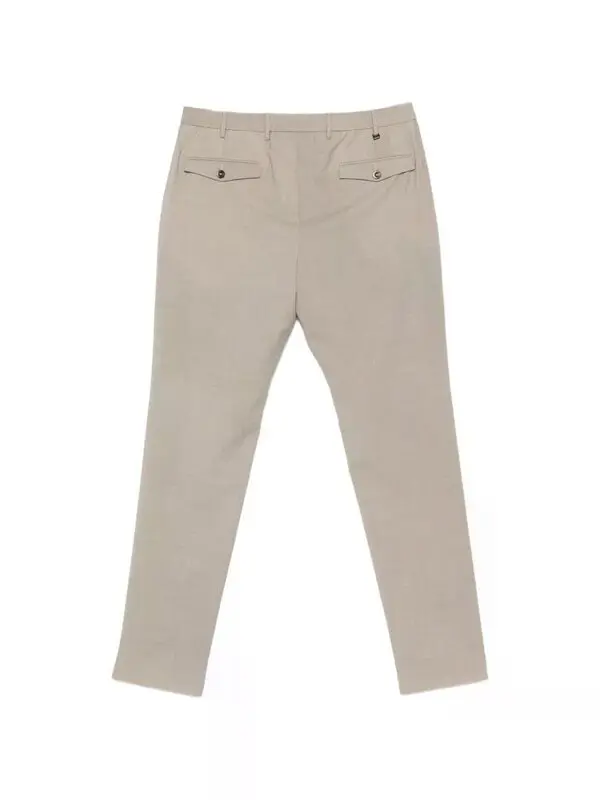 PT TORINO Zip-fastening Belt-loop Trousers