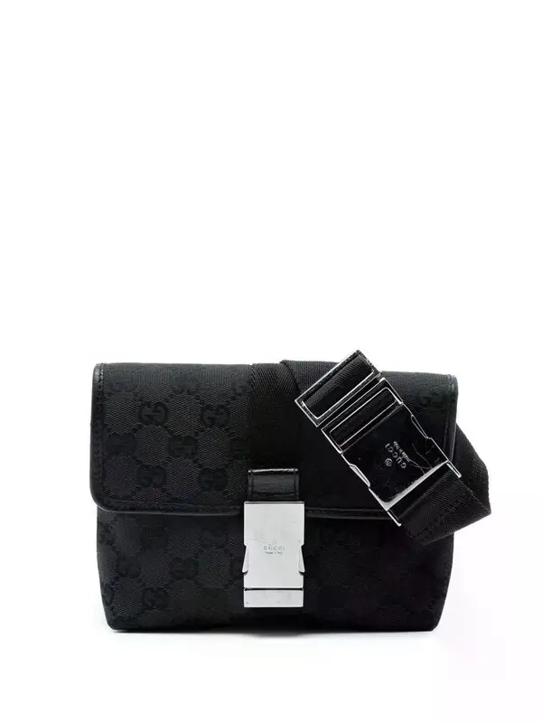 Gucci Gg Canvas Belt Bag - Black