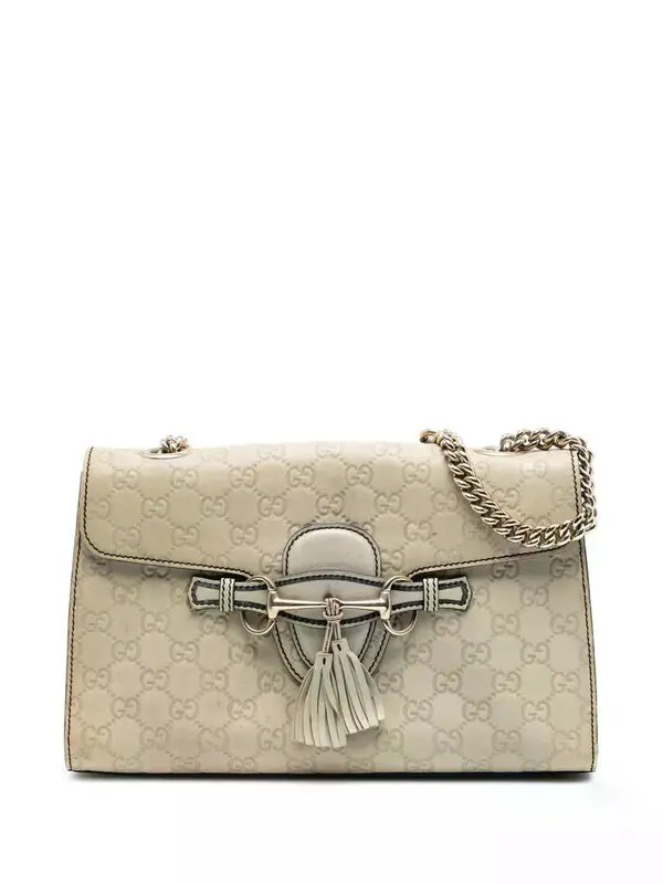 Gucci 2016-2026 Medium Sima Emily Shoulder Bag - White
