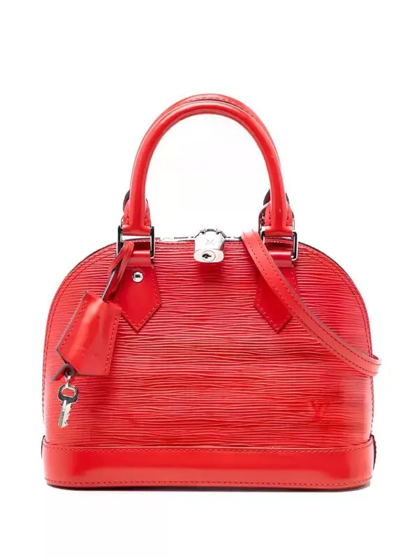 LOUIS VUITTON Epi Alma Bb Satchel - Red