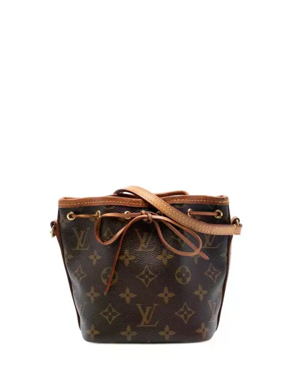 LOUIS VUITTON 2018 Monogram Nano Noe Bucket Bag - Brown