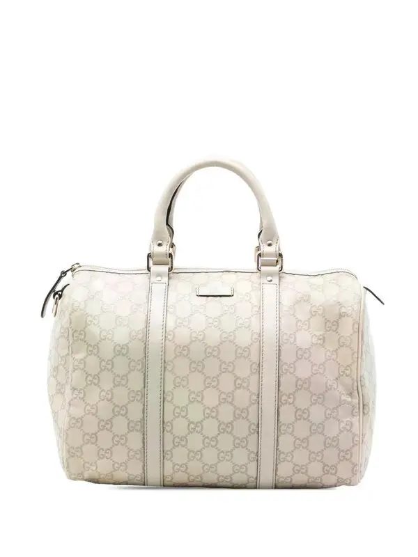 Gucci Medium Sima Joy Boston Bag - White