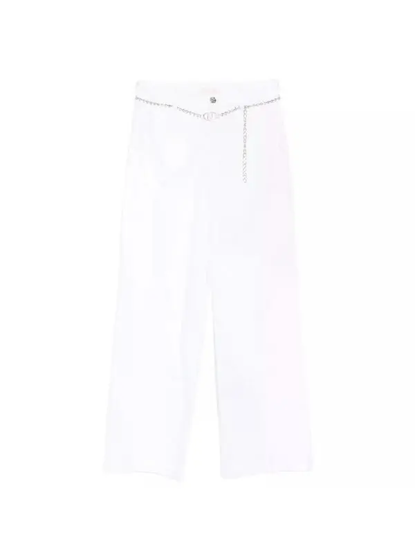Liu Jo Cropped Trousers - White