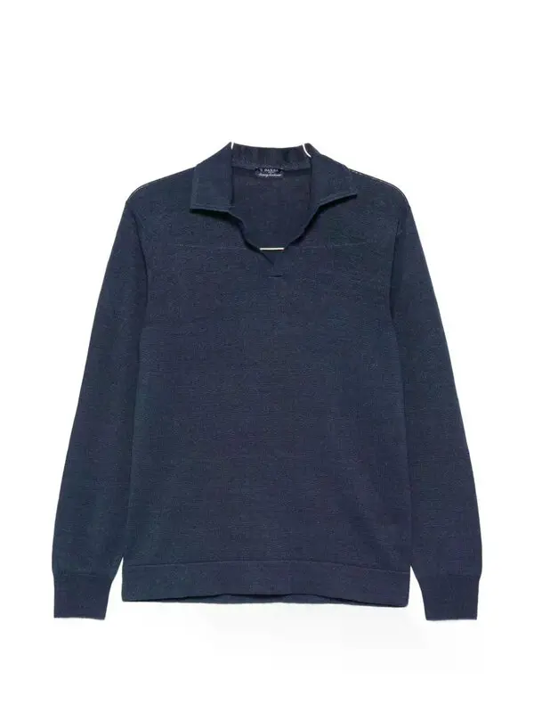 ARTE ANTWERP Polo Collar Sweater - Blue