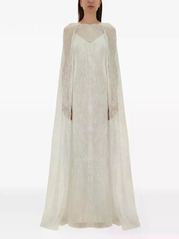 Max Mara Cape Bridal Dress - White