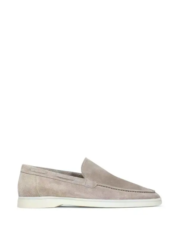 AURELIEN Yatch Suede Loafers - Grey