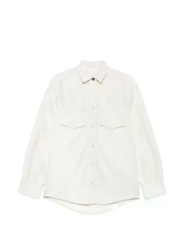 NINE:INTHE:MORNING Pocket Button Cotton Shirt - Neutrals