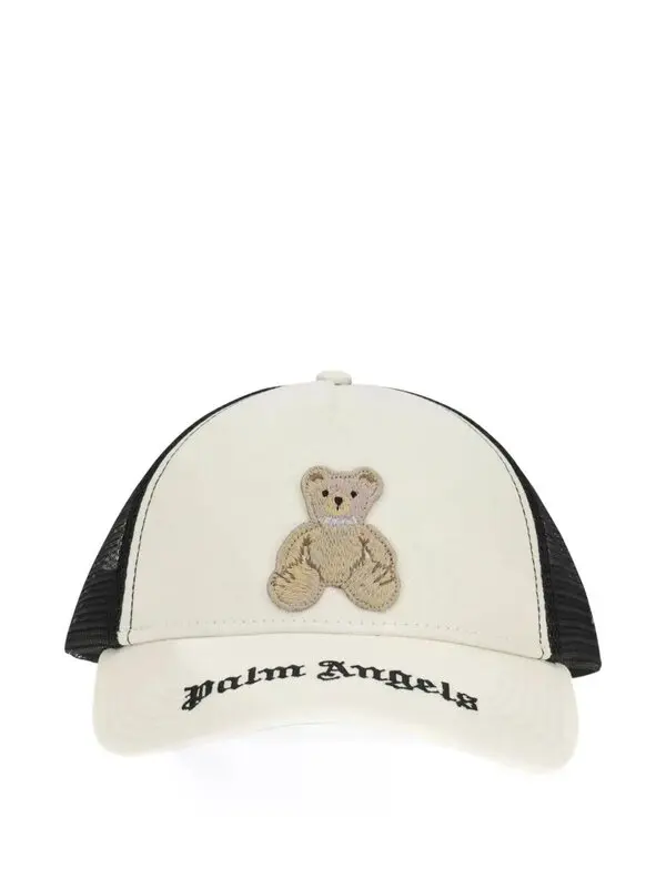 Palm Angels Bear-appliqué Trucker Cap - Neutrals