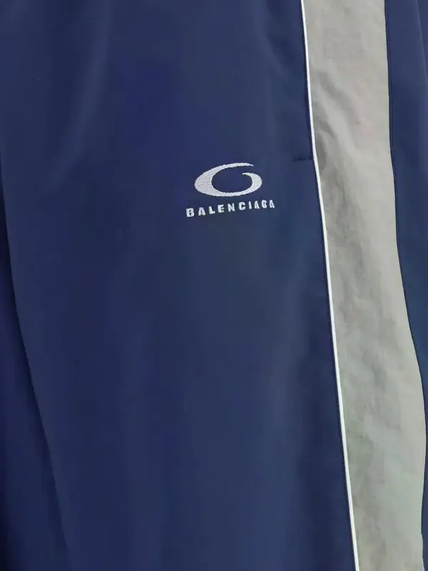 Balenciaga Side-stripe Track Pants - Blue