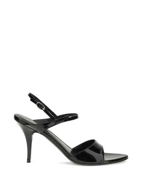 Balenciaga 90mm Avenue Leather Sandals - Black