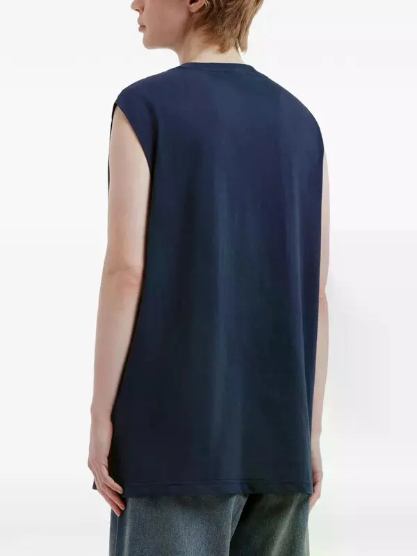 CHOCOOLATE Sleeveless T-shirt - Blue