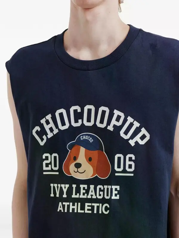 CHOCOOLATE Sleeveless T-shirt - Blue