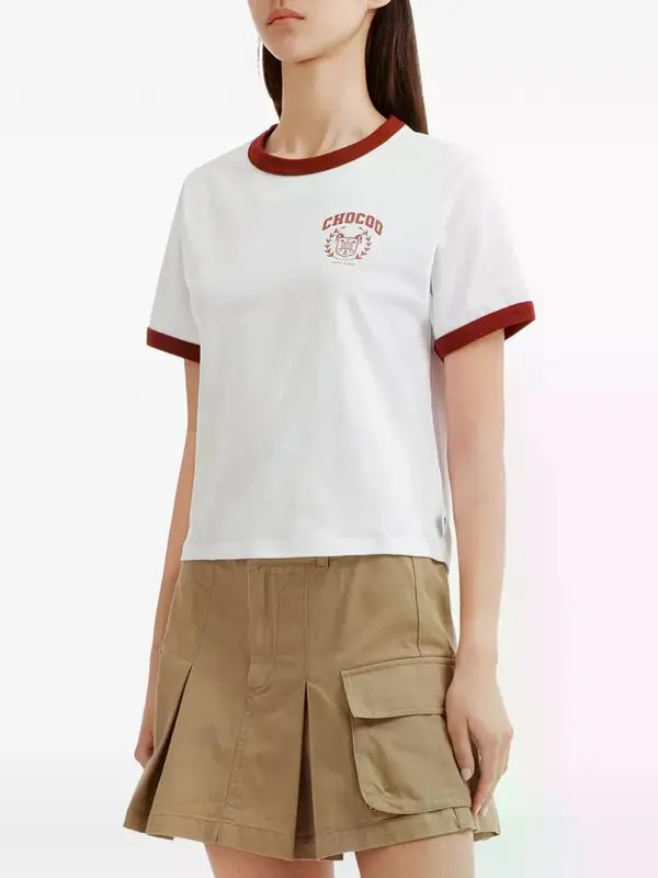 CHOCOOLATE Crew-neck T-shirt - White