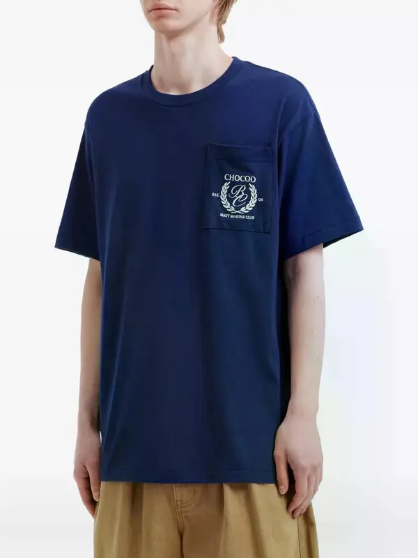 CHOCOOLATE Patch-pocket T-shirt - Blue