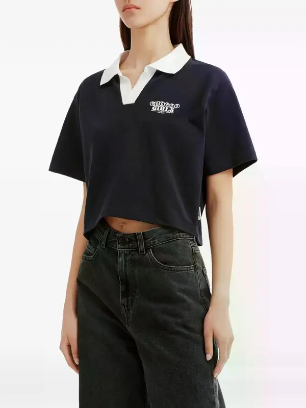 CHOCOOLATE Short-sleeve Crop Top