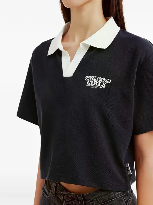 CHOCOOLATE Short-sleeve Crop Top