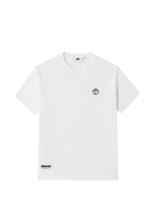 CHOCOOLATE Bear-embroidery T-shirt - White
