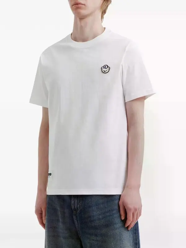 CHOCOOLATE Bear-embroidery T-shirt - White