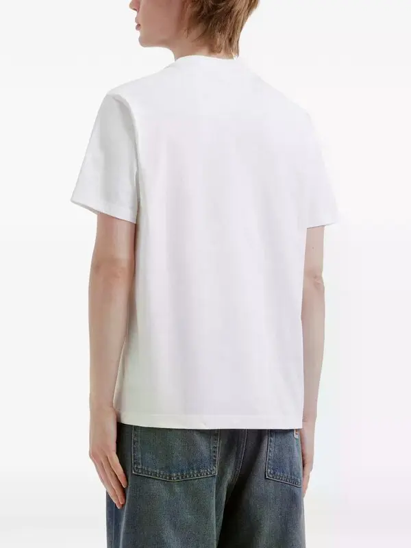CHOCOOLATE Bear-embroidery T-shirt - White
