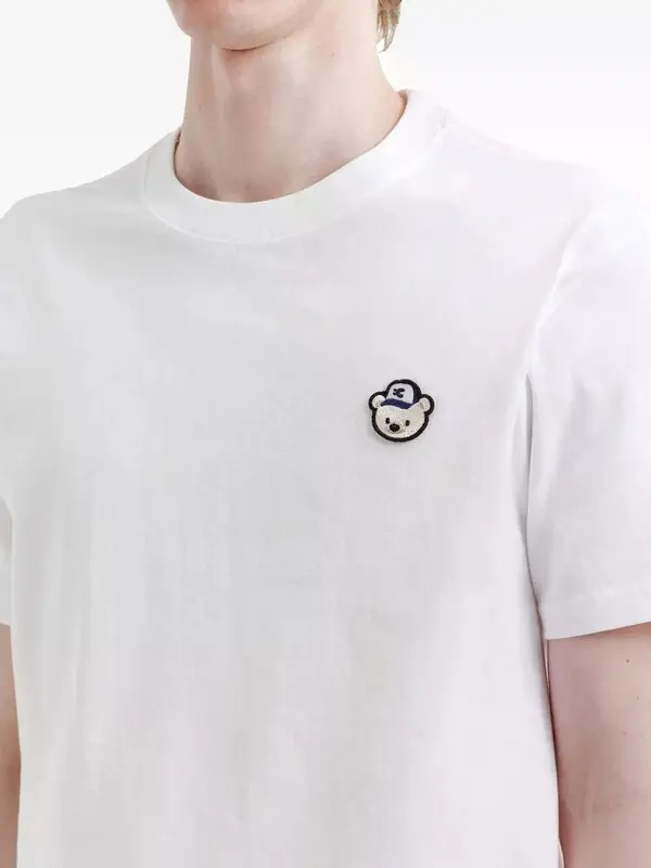 CHOCOOLATE Bear-embroidery T-shirt - White