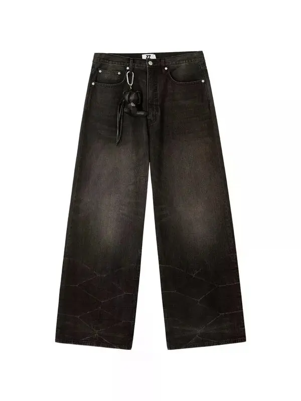 Izzue Wide Leg Jeans - Black