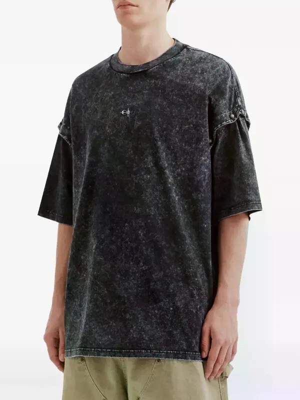 FIVE CM Studded-detail T-shirt - Black