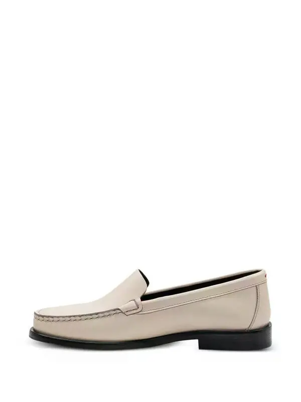 AeydĒ Arthur Leather Loafers - Neutrals