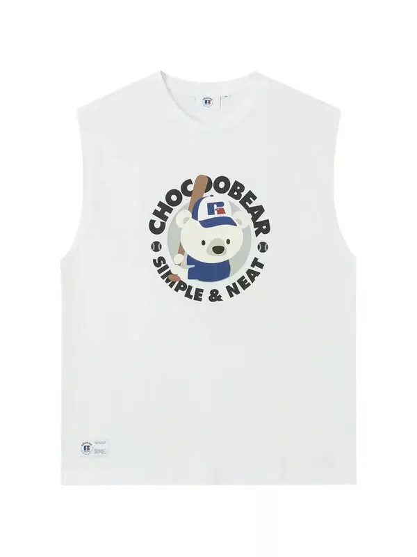 CHOCOOLATE Graphic-print Tank Top - White