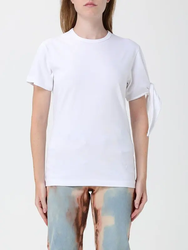 JW Anderson T-shirt With Tie Detail - White