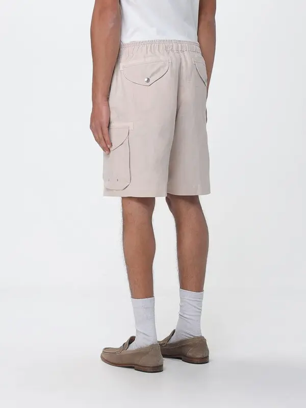 Brunello Cucinelli Linen And Cotton Cargo Shorts - Beige
