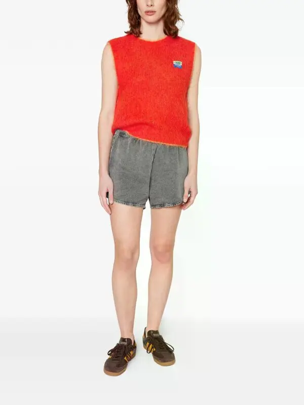 American Vintage Jazy Elasticated Patch-pocket Shorts
