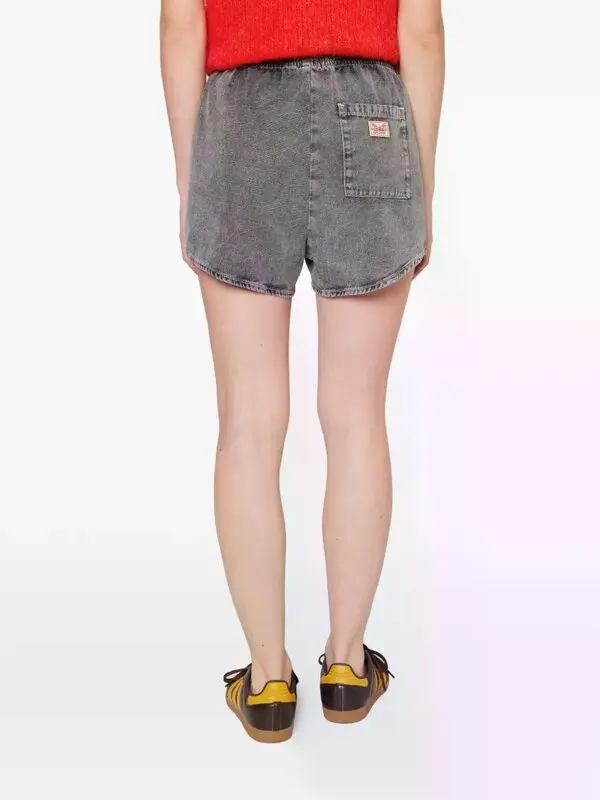 American Vintage Jazy Elasticated Patch-pocket Shorts