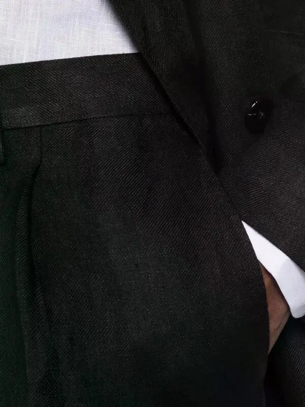LARDINI Double-breasted Suit - Black