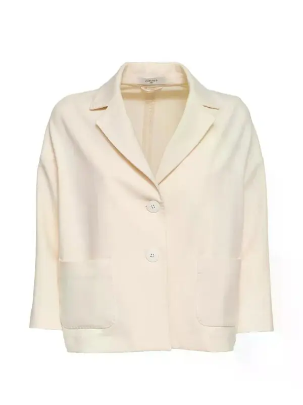 CIRCOLO 1901 Fleece Button Caban - Neutrals