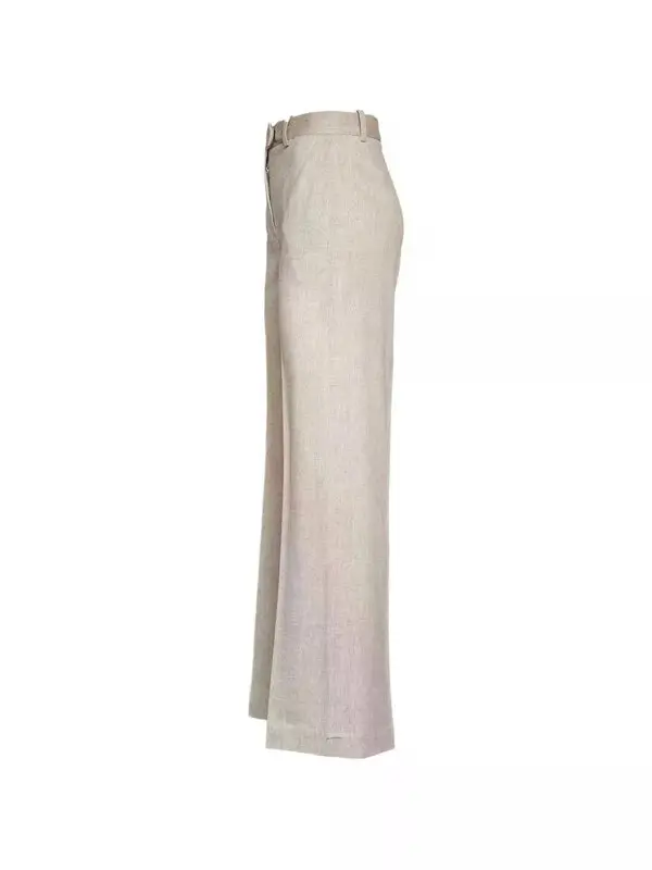 CIRCOLO 1901 Straight Trousers With Belt Loops - Neutrals
