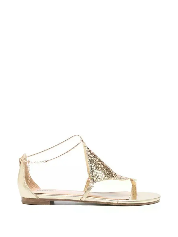 Lola Cruz Ivanna Flat Sandals - Gold
