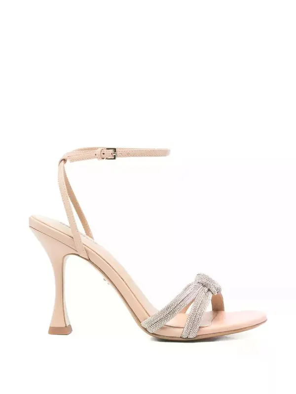 Lola Cruz Embellished-knot Sandals - Neutrals