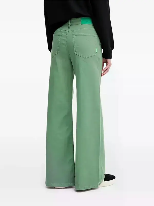 BENETTON Flared Leg Jeans - Green