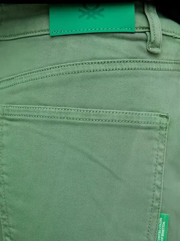 BENETTON Flared Leg Jeans - Green