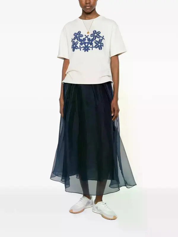 Max Mara Visino Pleated Skirt - Blue