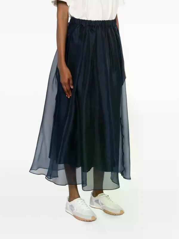 Max Mara Visino Pleated Skirt - Blue