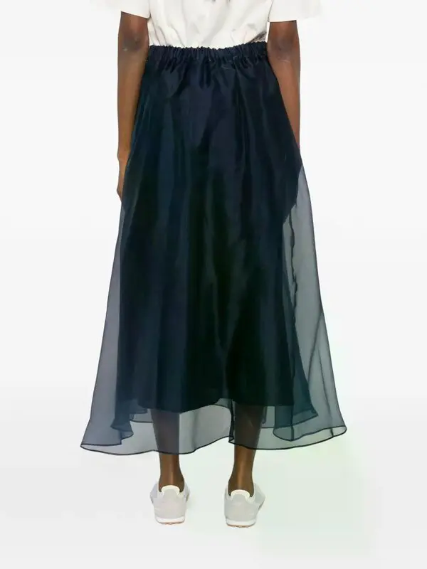 Max Mara Visino Pleated Skirt - Blue