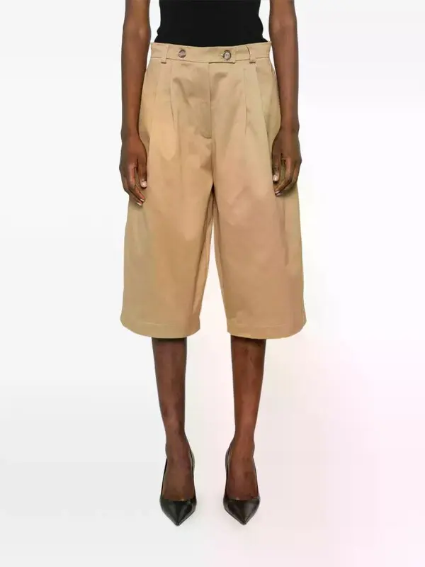 BATAKOVIC Pleated Cotton Shorts