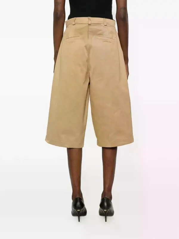 BATAKOVIC Pleated Cotton Shorts