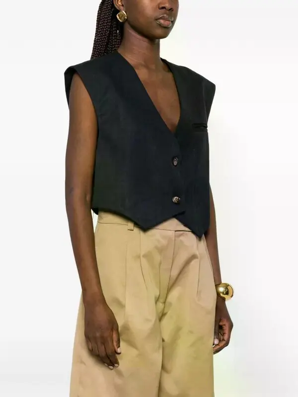 BATAKOVIC Button Linen Gilet