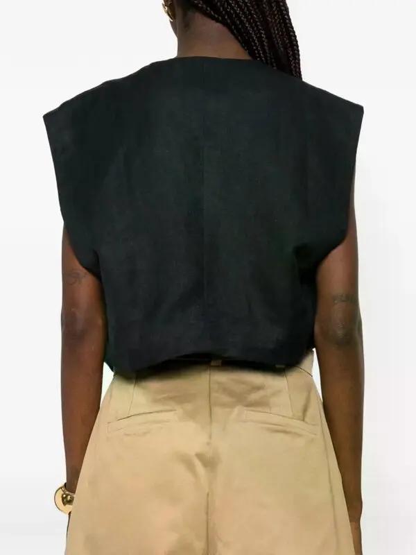 BATAKOVIC Button Linen Gilet