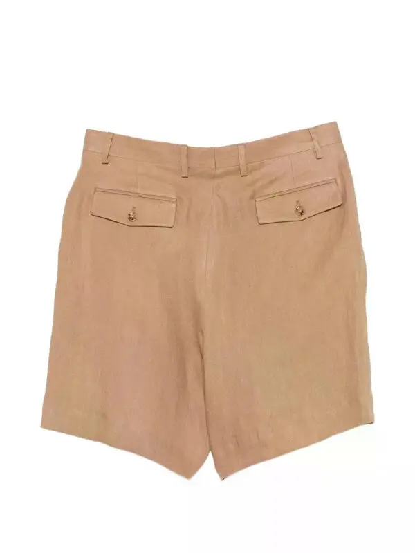 LARDINI Pleated Shorts - Brown