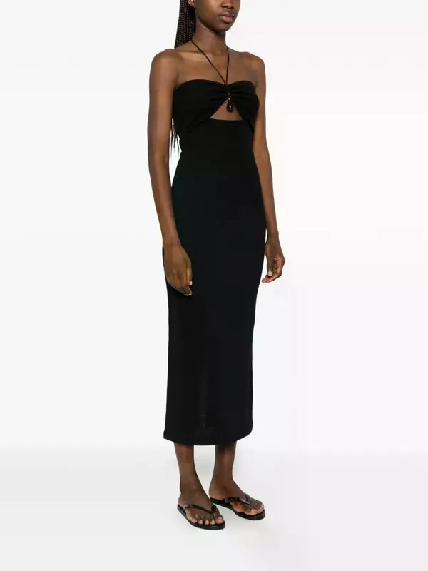 Nanushka Halterneck Cut-out Midi Dress