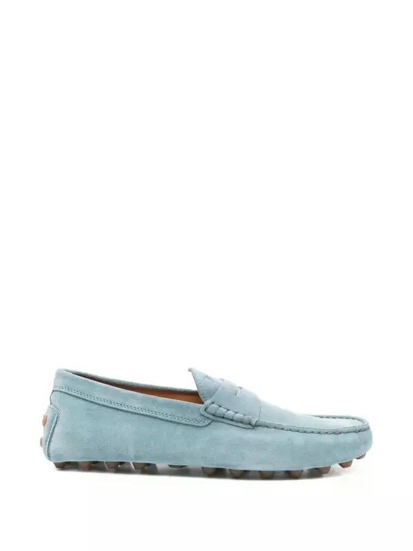 TOD'S Gommino Bubble Penny-strap Loafers - Blue