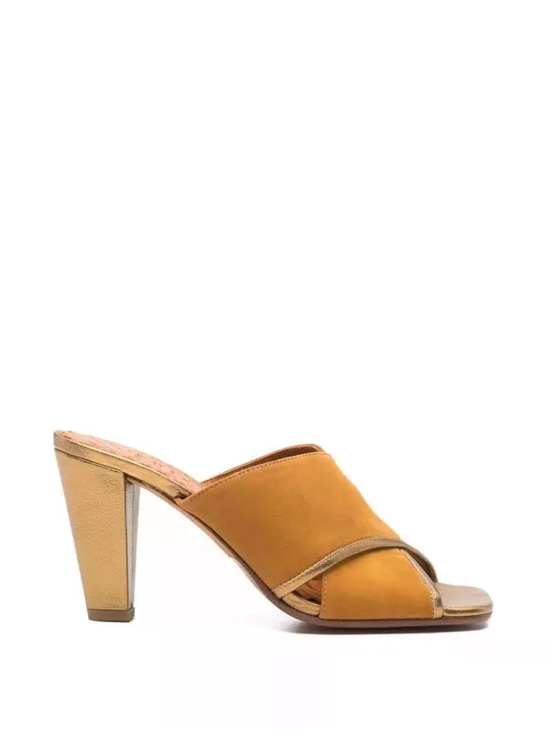 Chie Mihara Criss-cross Mules - Neutrals